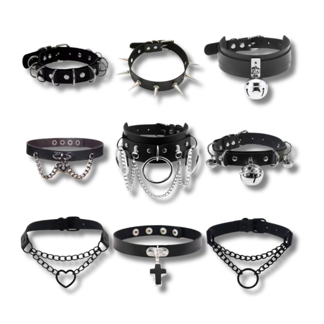 Goth Boy Leather Choker – Femzai®